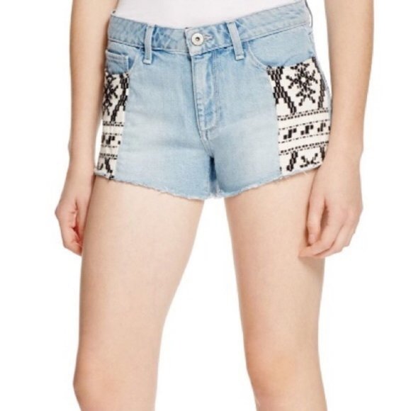 PAIGE | Shorts | Paige Keira Design Panel Cut Off Shorts 24 | Poshmark